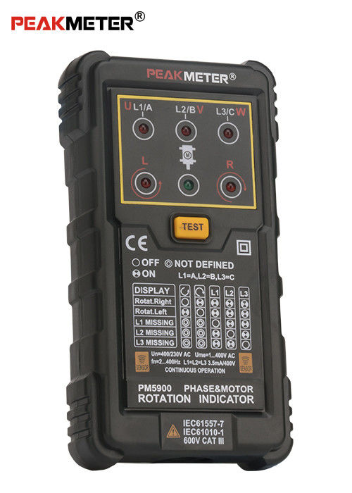 High Voltage Motor Phase Rotation Tester 3 Phase Rotation Indicator ...
