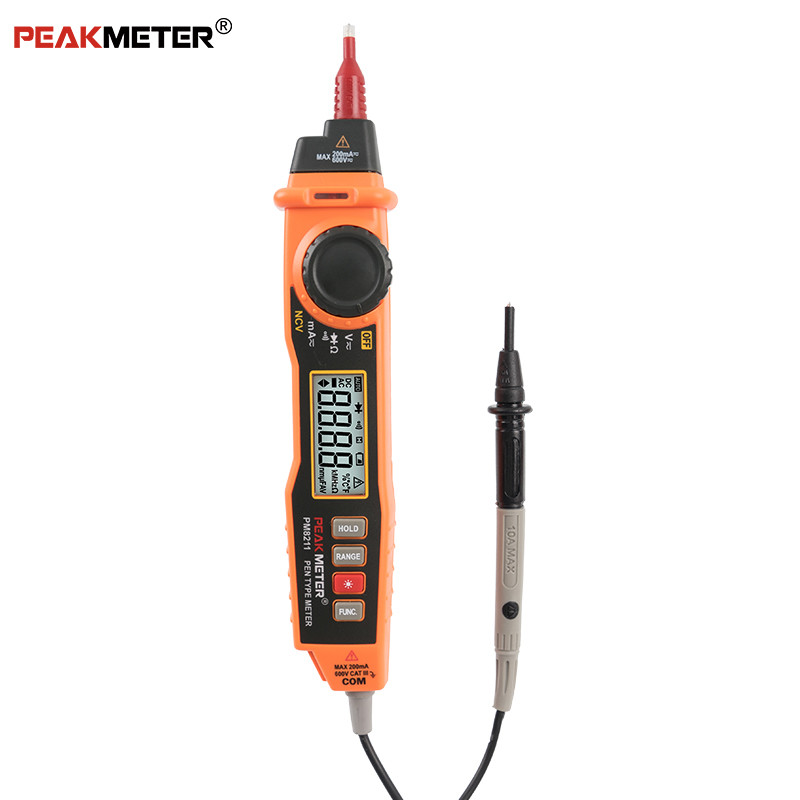 Auto Range Pen Style Digital Multimeter With Non - Contact Voltage Tester