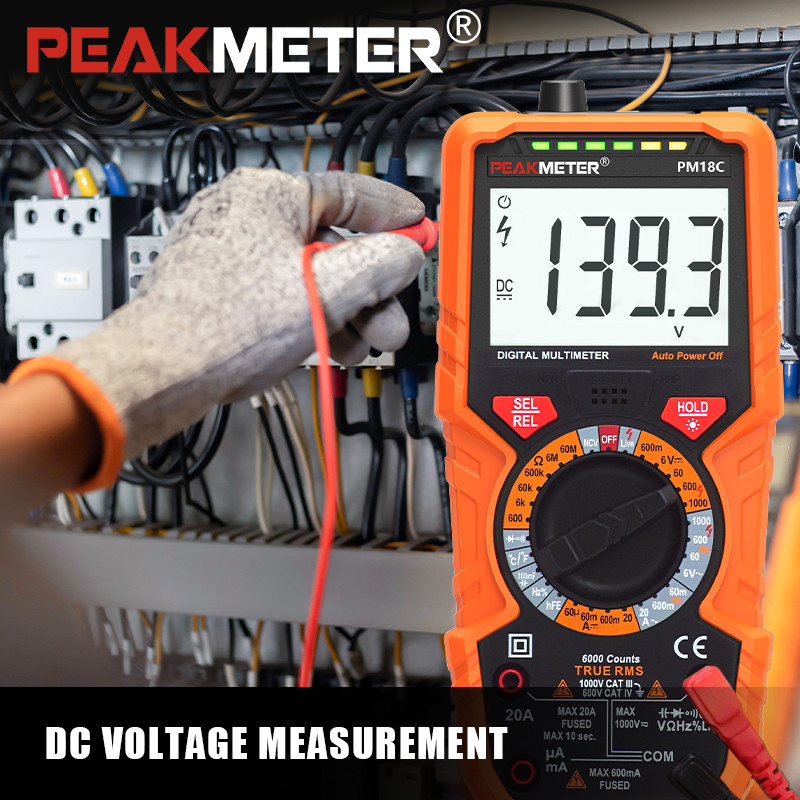 True RMS Digital Multimeter Comprehensive Measurement with Temperature ...
