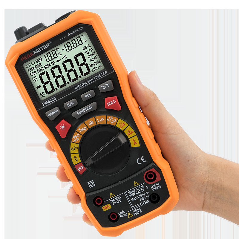 Max Resistance 200MΩ 10 MHz Digital Multimeter With Diode Measurement ...