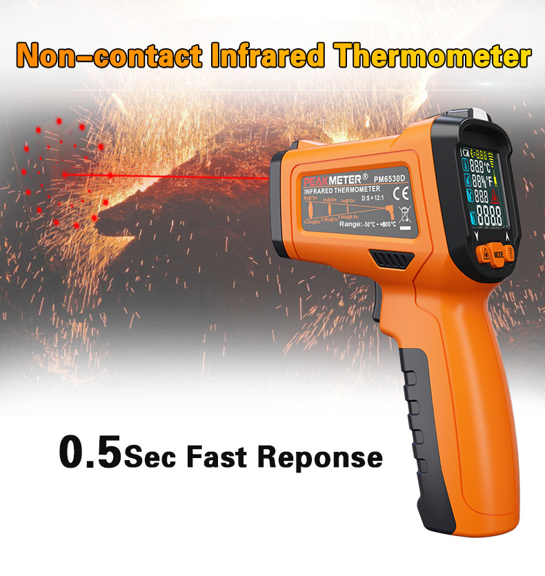 Fast Response Handheld Infrared Thermometer Non Contact Low Battery ...