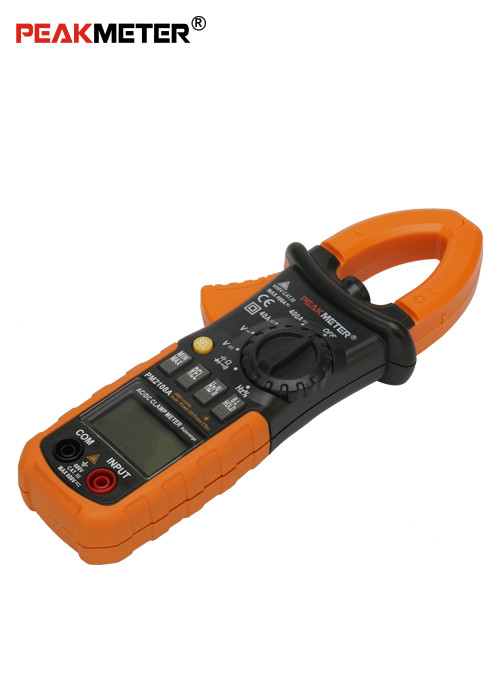 4000 Counts Ac Dc Current Clamp Meter , Frequency Measurement Earth ...