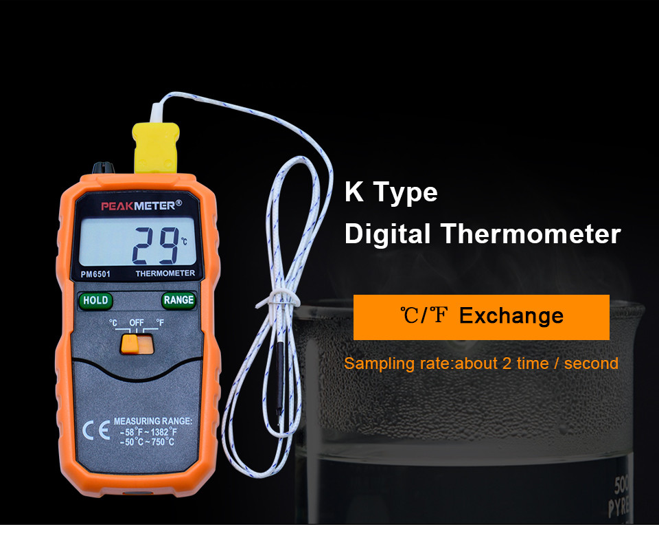 High Precision Temp Humidity Meter , Auto Power OFF Digital Thermometer ...