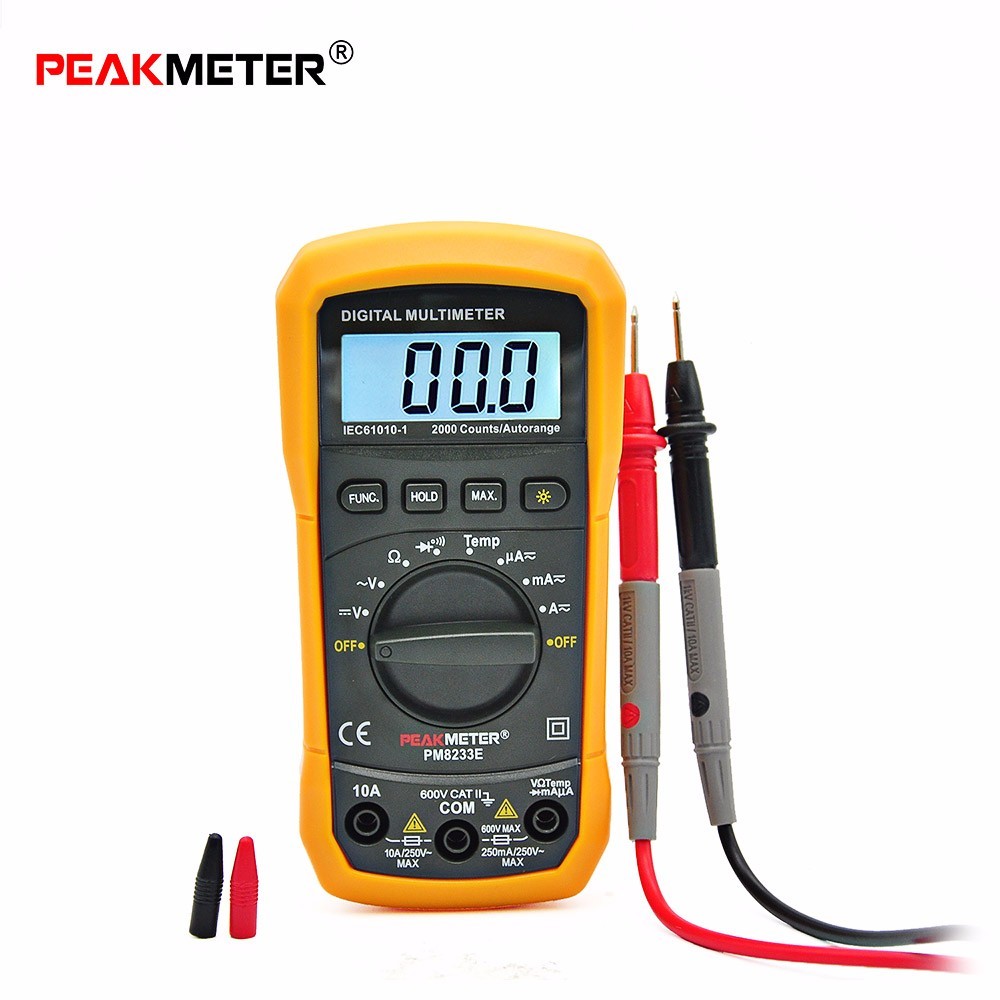 Frequency Test Auto Range Digital Multimeter 140mm × 67mm × 30mm High ...