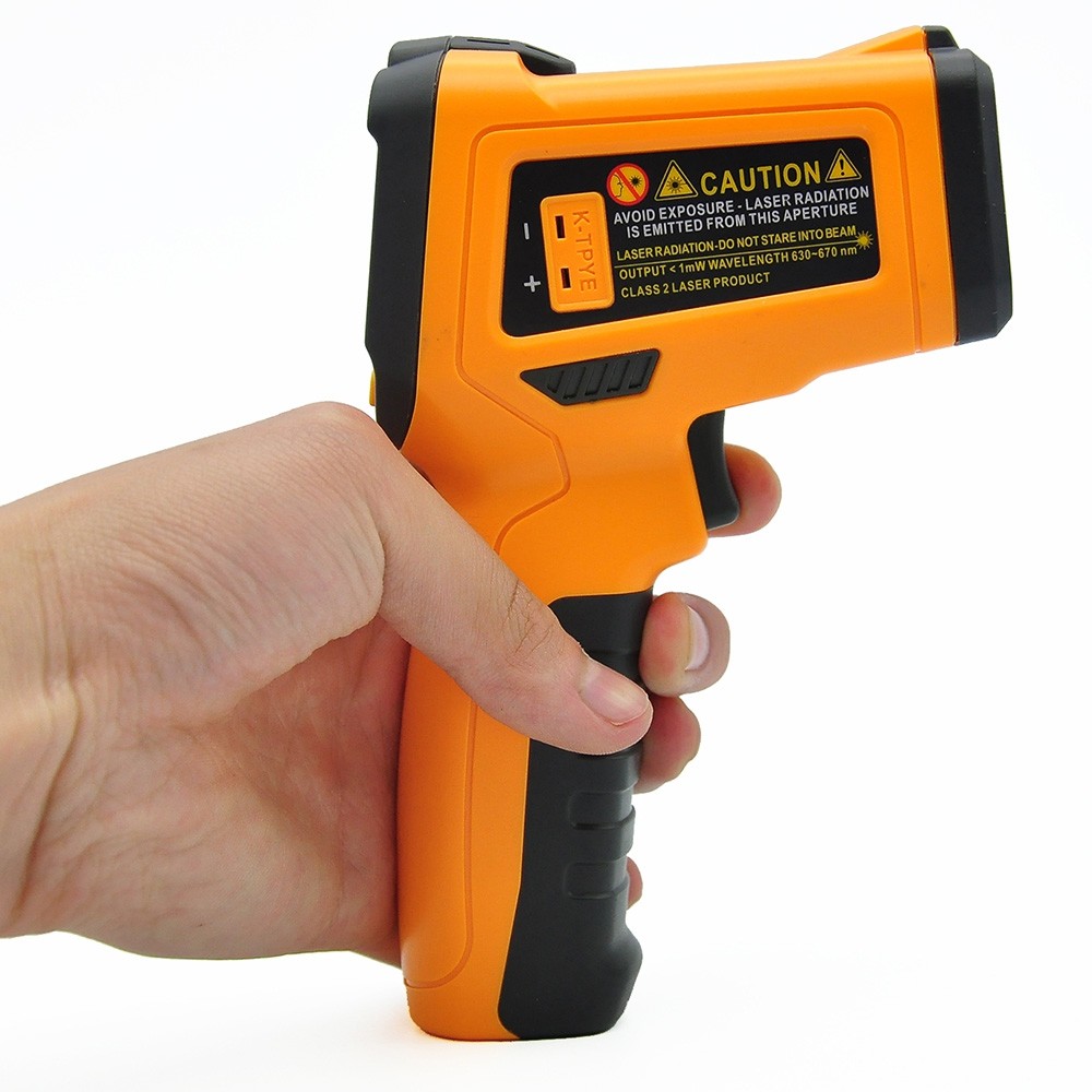 Custom Handheld Infrared Thermometer K - Type Temperature Probe Super ...
