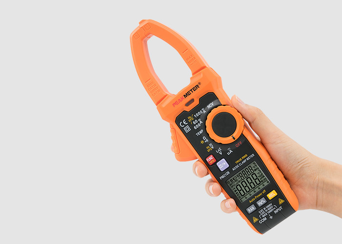 Auto / Manual Range Multimeter Clamp Meter With Analogue Bar Graph Display