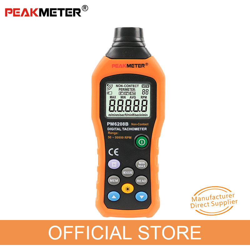 Non Contact Handheld Rpm Tachometer , Data Hold / Logging Handheld ...