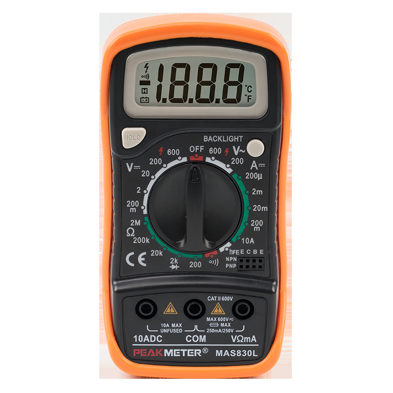 Amp Volt Ohm Voltage Tester Handheld Digital Multimeter With Diode ...