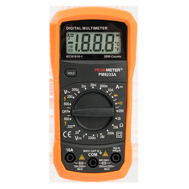 2000 Counts Handheld Digital Multimeter 600V AC&DC Voltage measurement ...