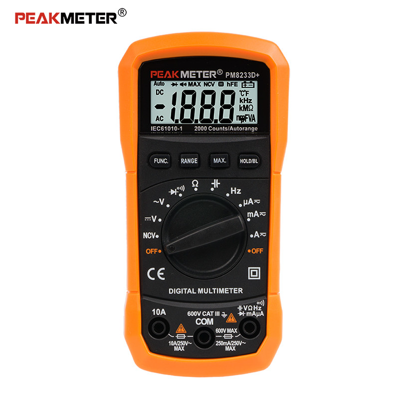 Electrical Portable Auto Range Digital Multimeter High Precision Multi ...