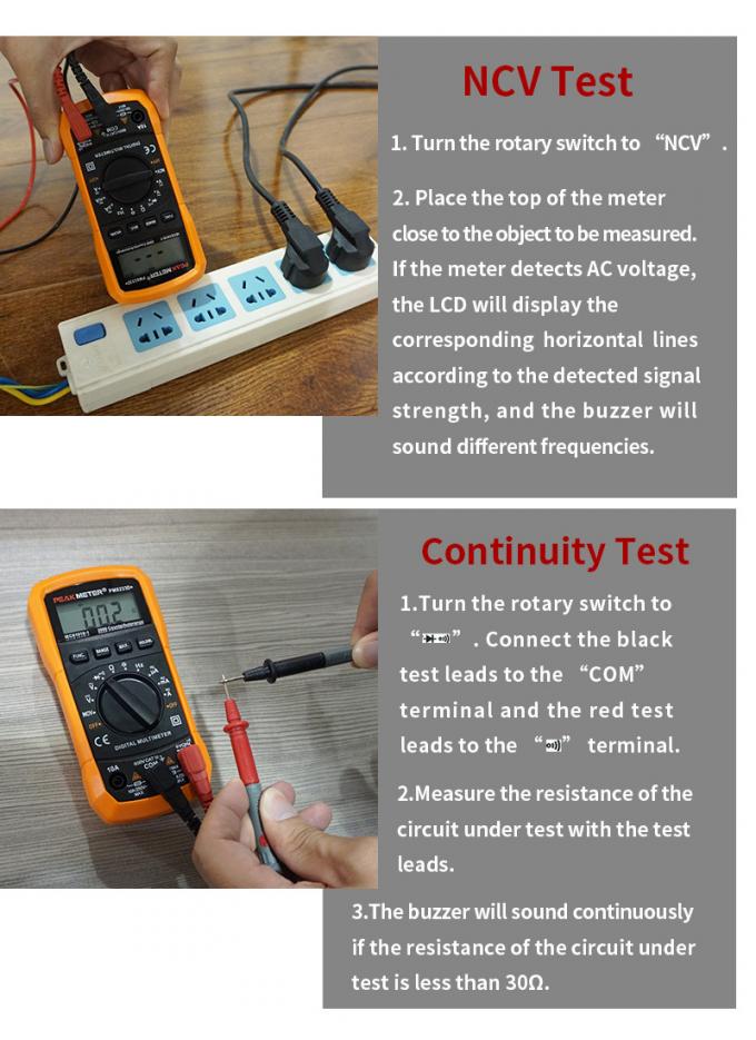 Specialize Smart Automotive Digital Multimeter DC9V 6F22 Battery With ...