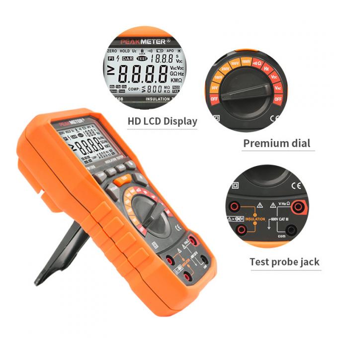 PM1508 100MOhm insulation test 600V 1KHz Handheld Insulation Resistance ...