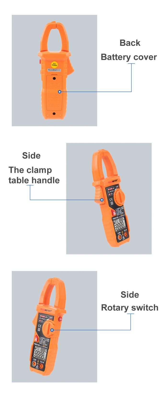 Intelligent Digital Clamp Meter , Measuring LPF, Peak, Max, Continuity