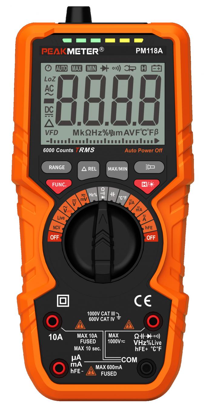 Manual And Auto Range Digital Meter Voltmeter AC DC Digital Multimeter ...