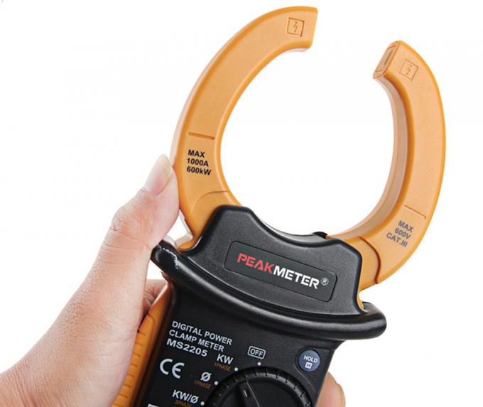 High Accuracy Digital Power Clamp Meter With 0.1 - 1000A Current ...