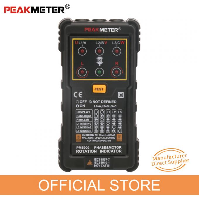 High Voltage Motor Phase Rotation Tester 3 Phase Rotation Indicator ...